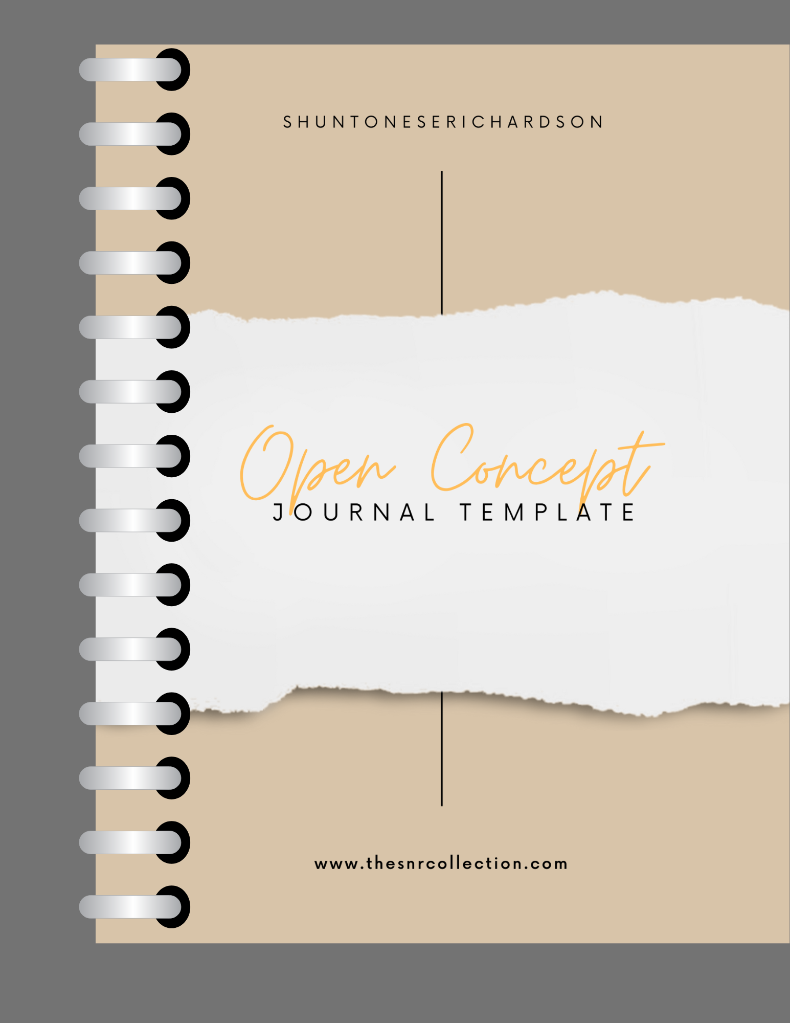 Open Concept Journal Template – Phases of A Butterfly